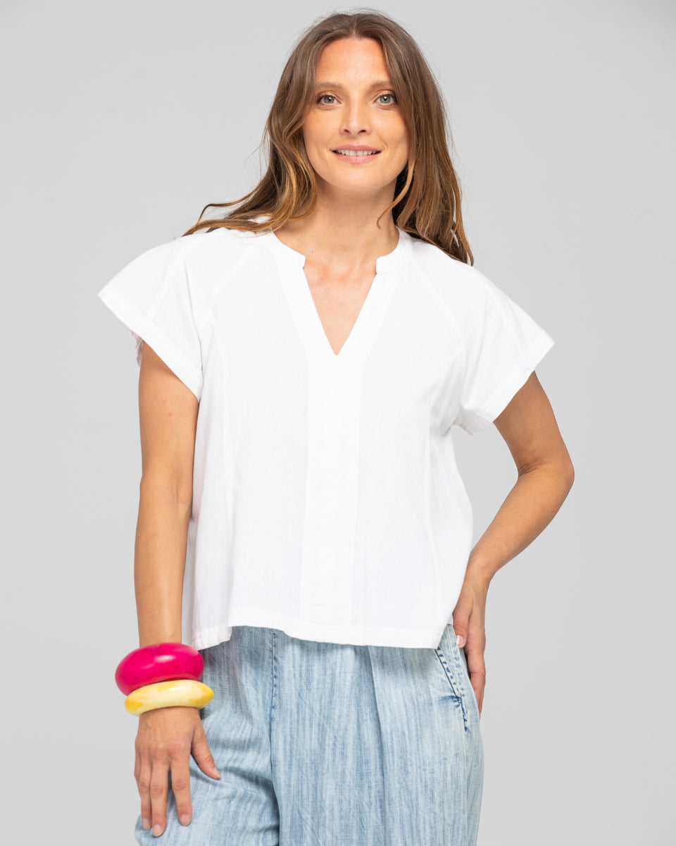 Livy Top - White – Arabesque Springwood