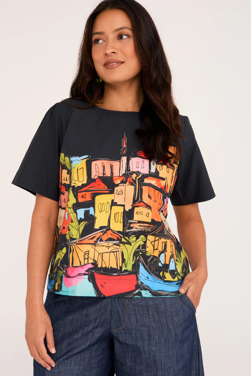 Sabrina Top - Portofino – Arabesque Springwood